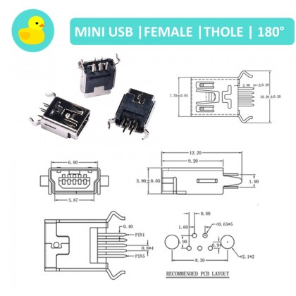 micro mini usb pinout
